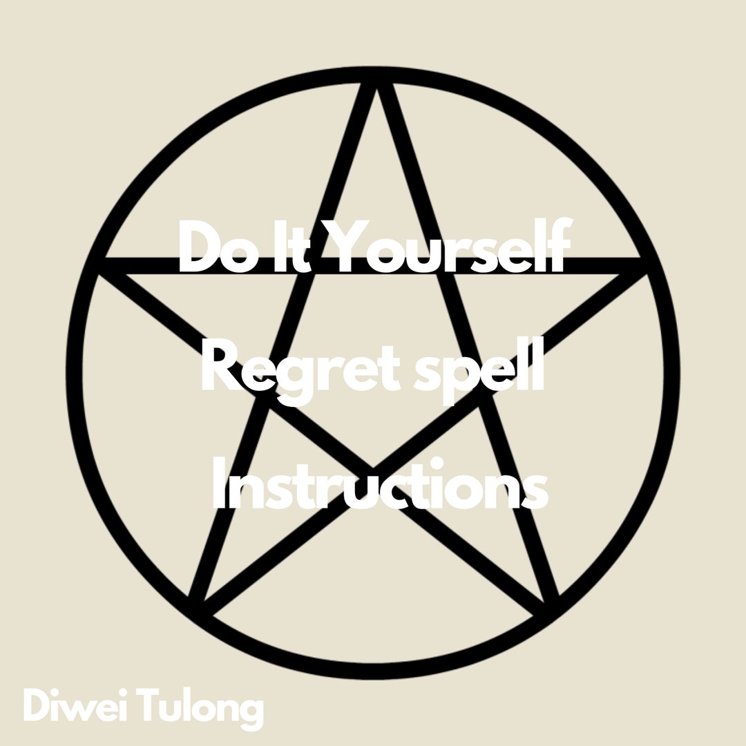 Powerful Regret Guilt DIY Spell Instructions Cast Your Own - Etsy