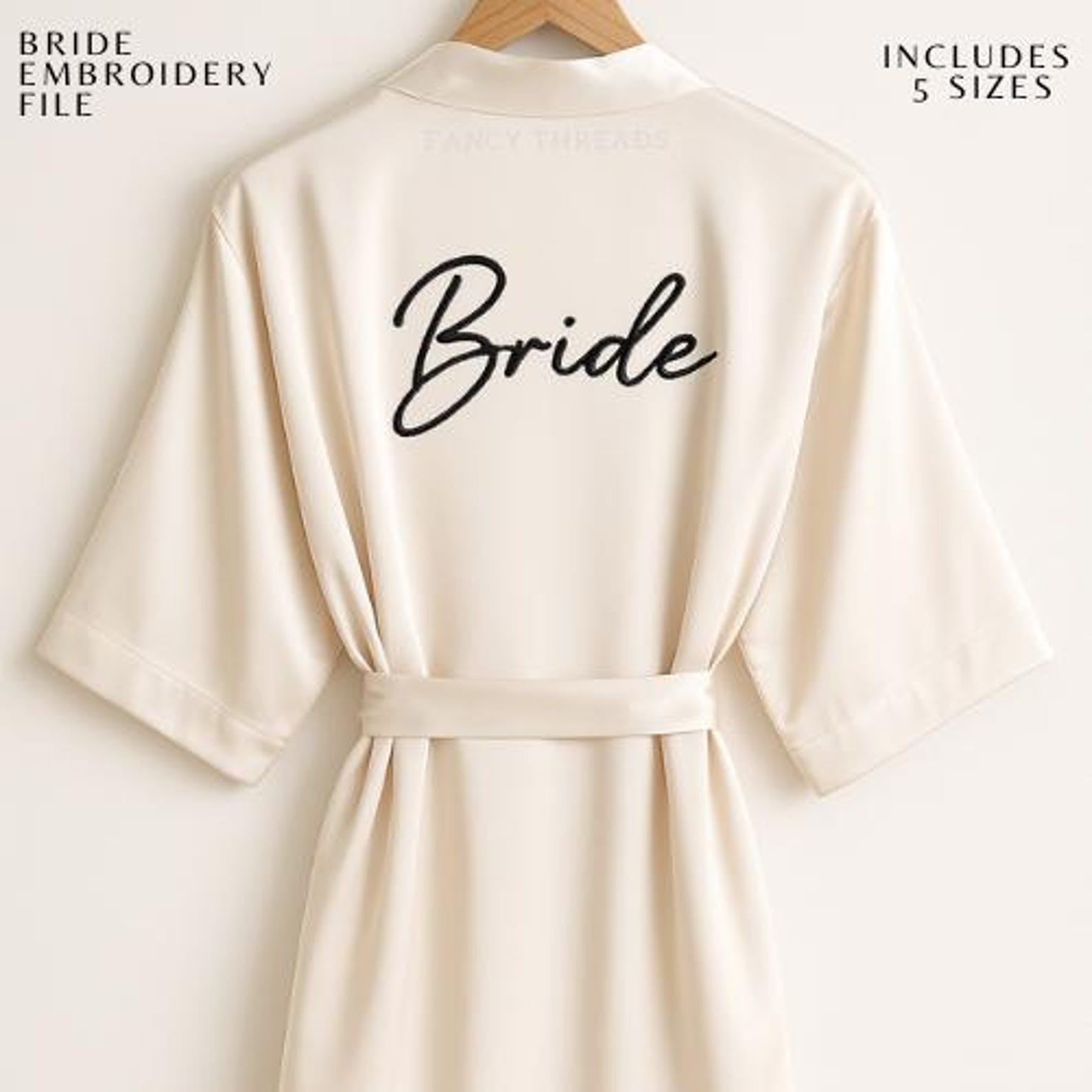 BRIDE Embroidery Design – Instant Digital Download for Machine ...