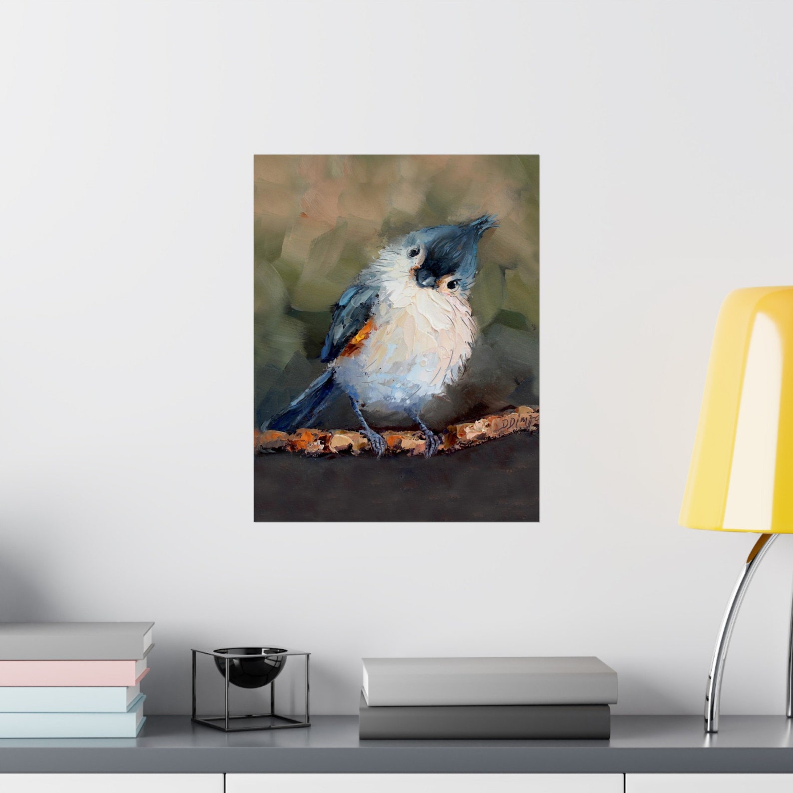 Tufted Titmouse Bird Matte Vertical Posters Print Designed of Original ...