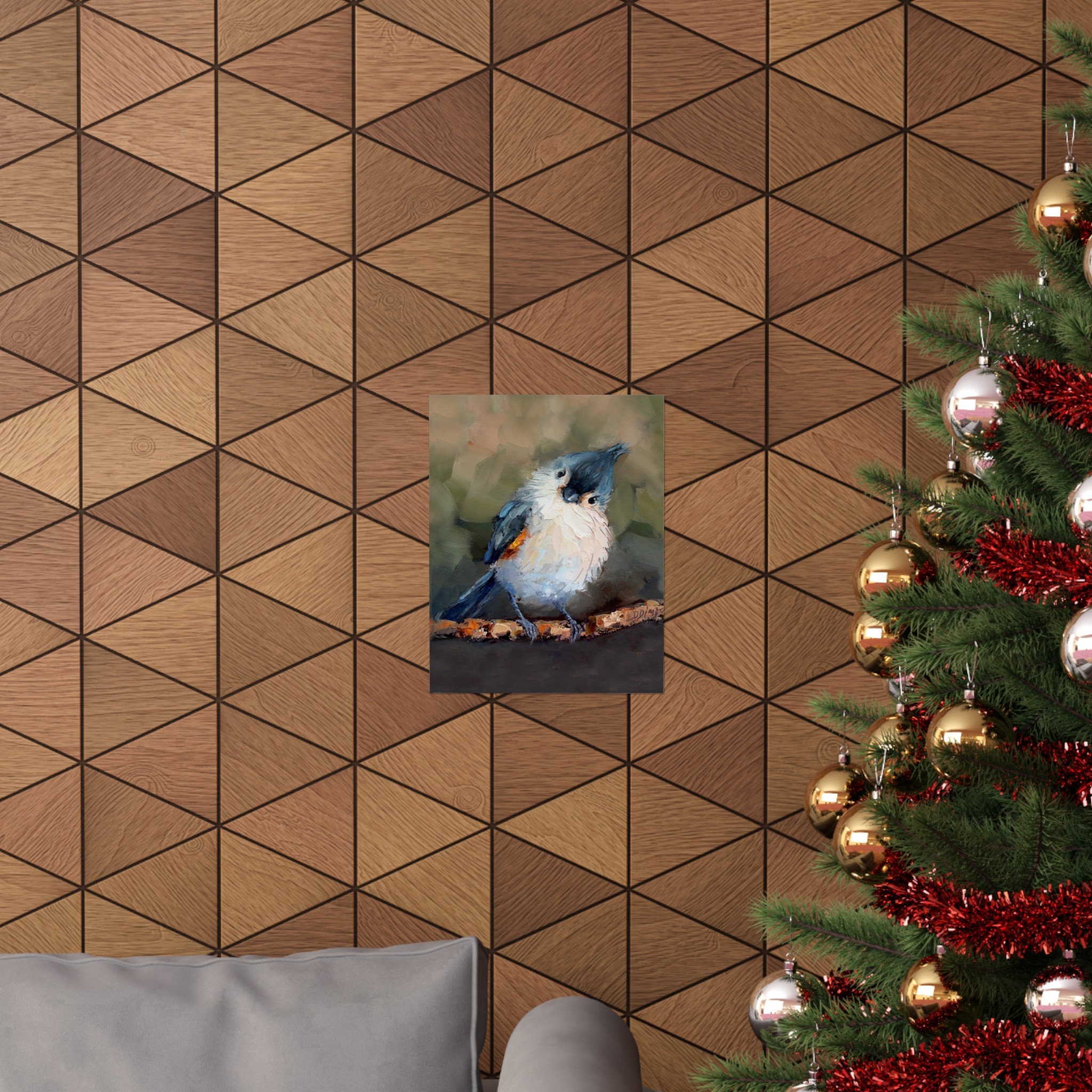 Tufted Titmouse Bird Matte Vertical Posters Print Designed of Original ...