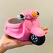 Pink Scooter Planter / Indoor Succulent Plant Pots / Cute Concrete ...