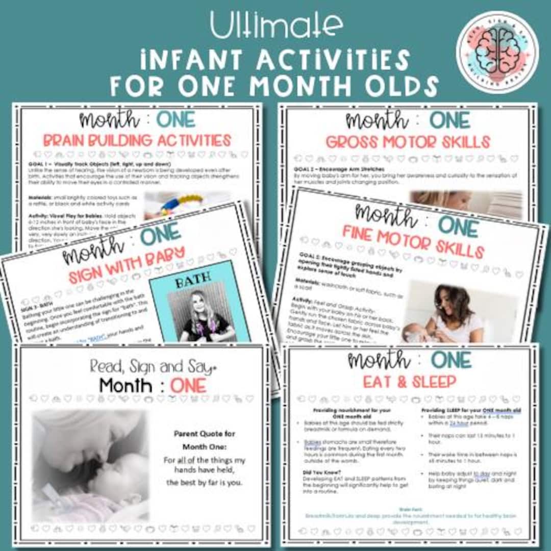Parent's Guide to Infant Baby Brain Development- One Month Old, Baby ...