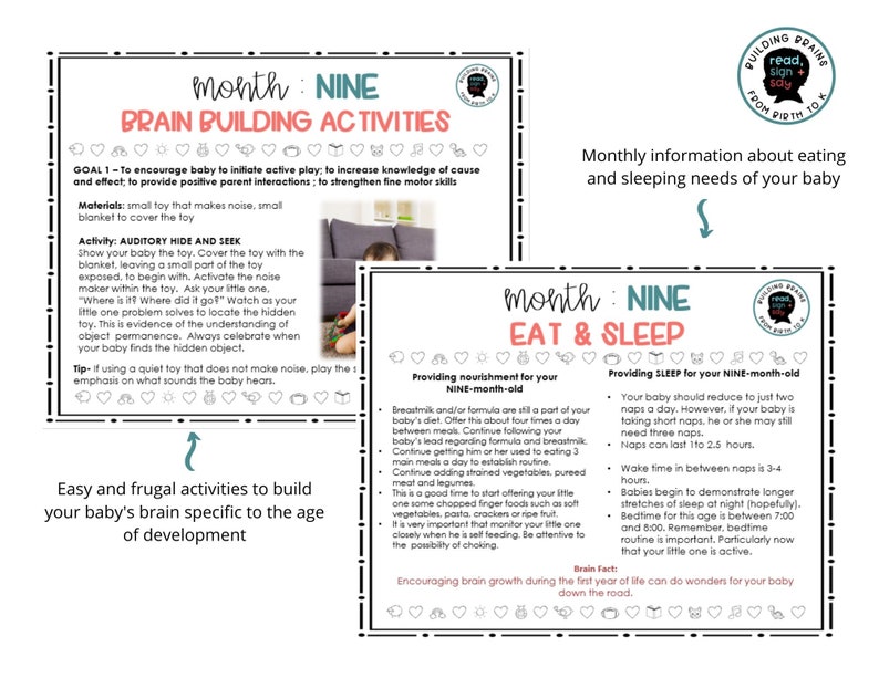 Nine-month-old, Infant Activities, Parent Curriculum, Printable ...