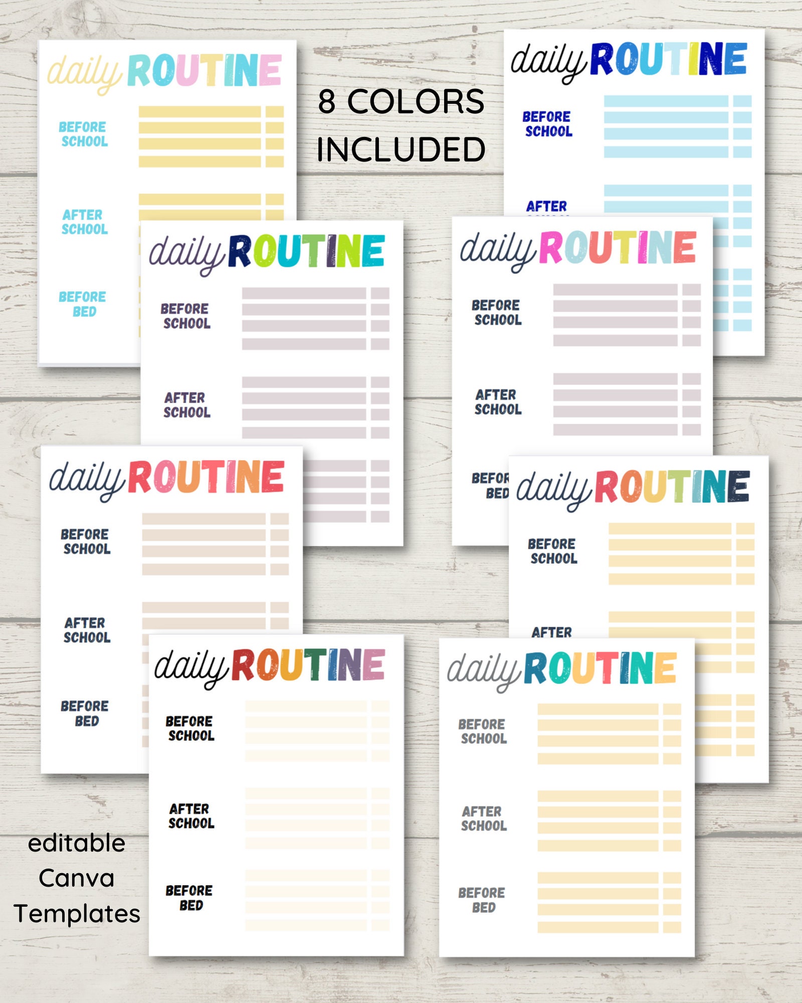 Chore Chart for Kids Responsibility Chart Morning Afternoon - Etsy