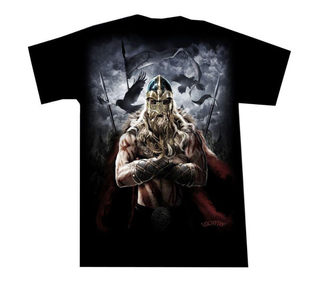 Viking Warrior T Shirt in Black, Viking Shirt. - Etsy