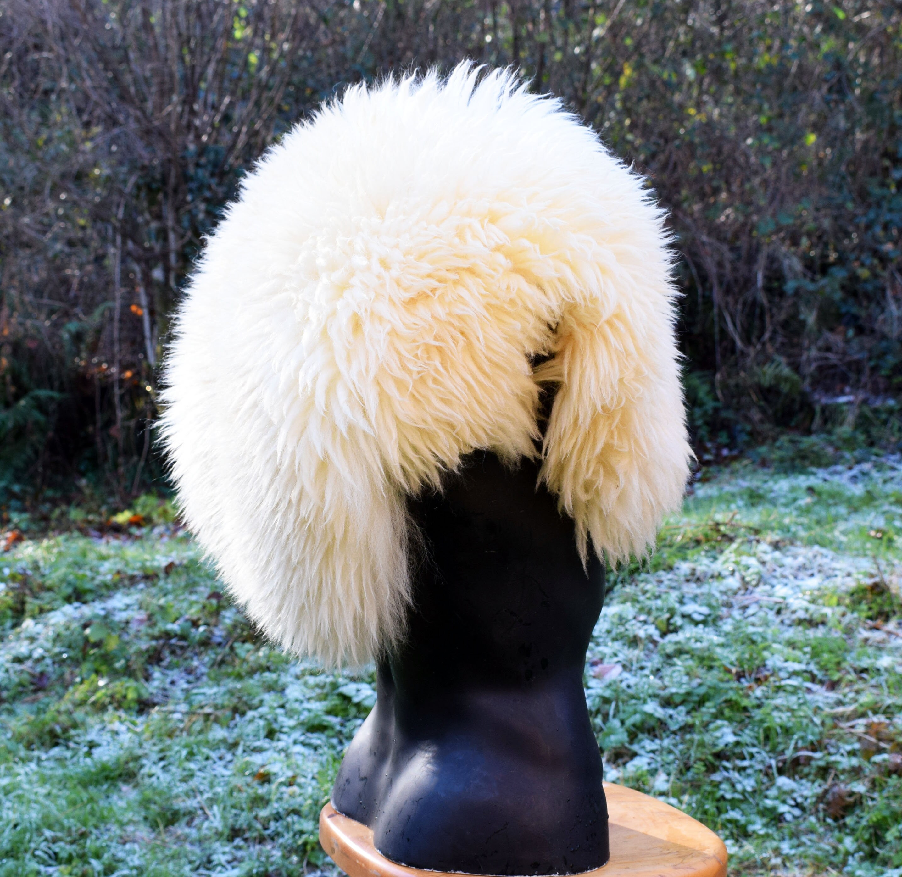 Thick White Viking Sheep Skin Cloak Without Closing. Larp, Dwarf ...