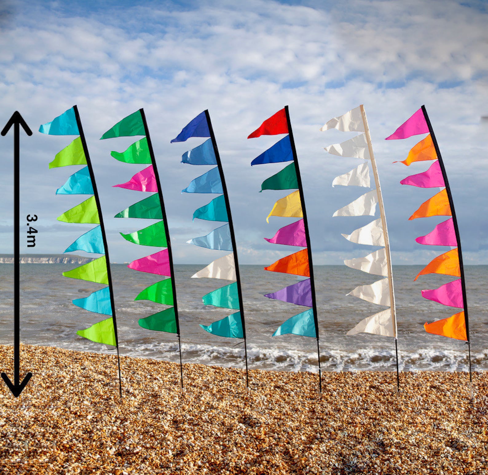 Festivology Festival Flag - Selection of Colours and Choice of 3.4m ...