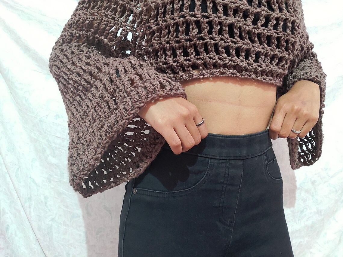 Simple Flare Shrug Sweater Crochet Pattern PDF Ejyarns - Etsy