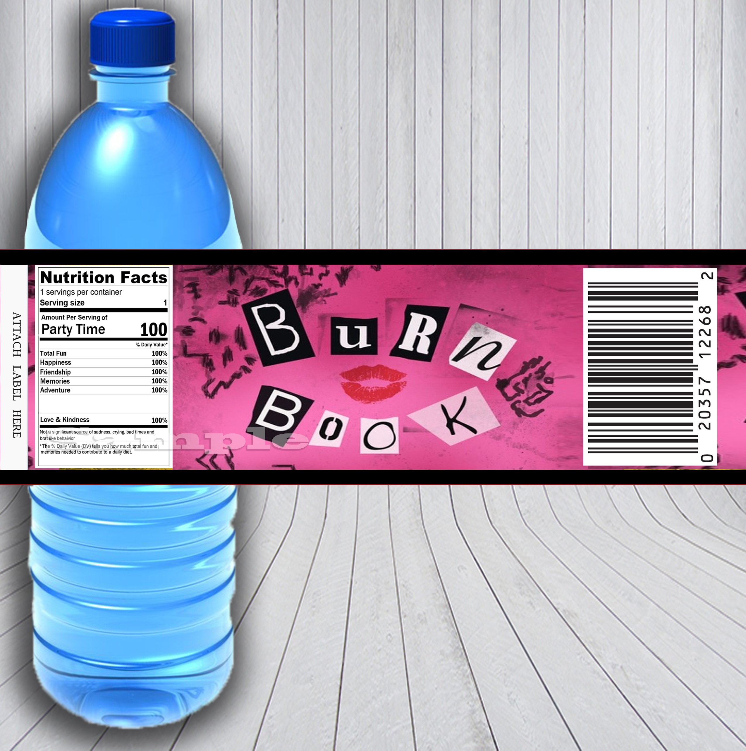 Mean Girls Quote Inspired Party Labels/water Bottle Label/party ...