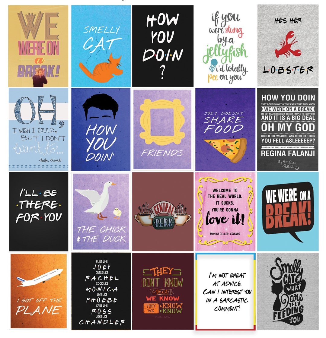 Friends Theme Sticker Set Inspired by Erin Condren/happy Life Planner ...