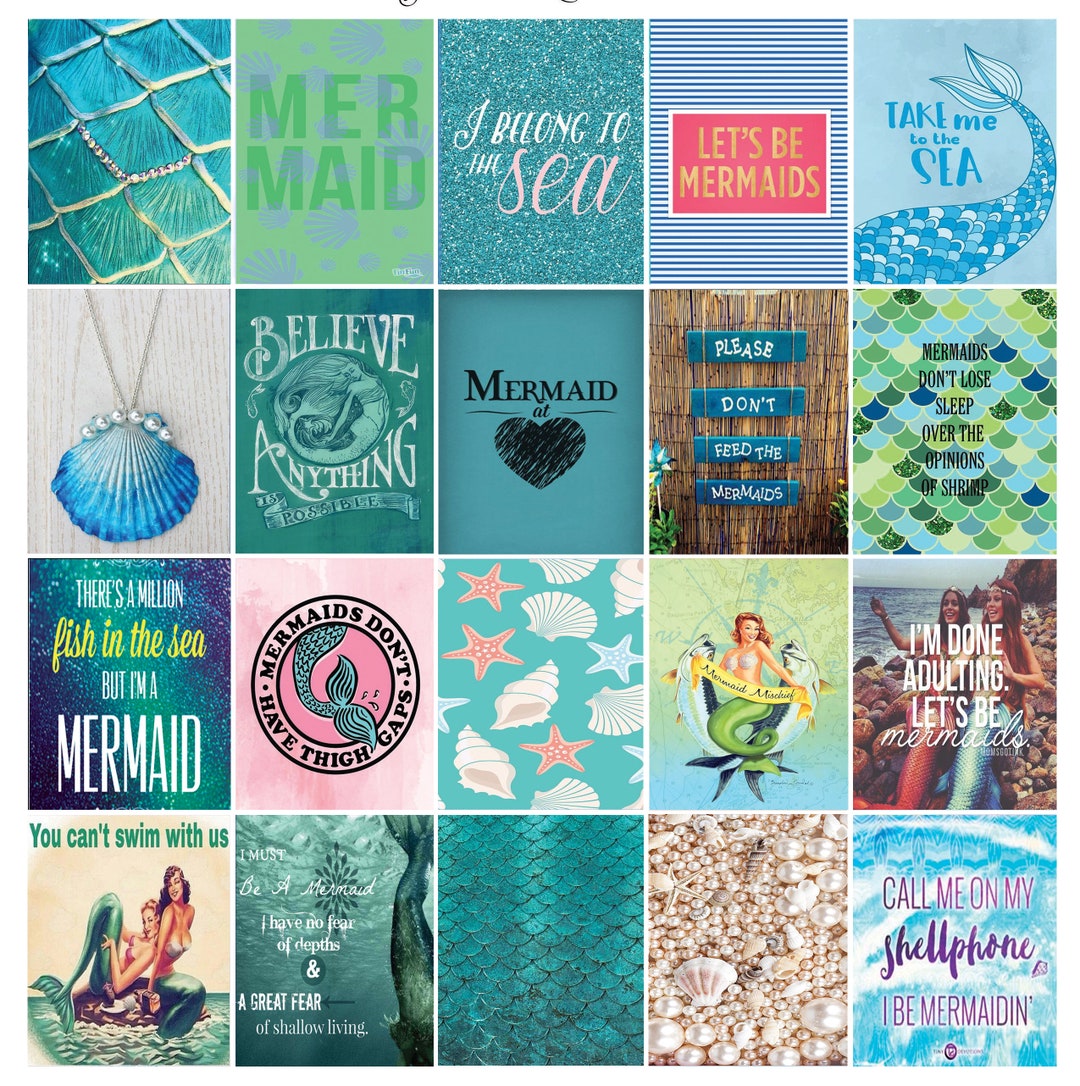 Mermaid Theme Sticker Set Inspired by Erin Condren/happy Life Planner ...