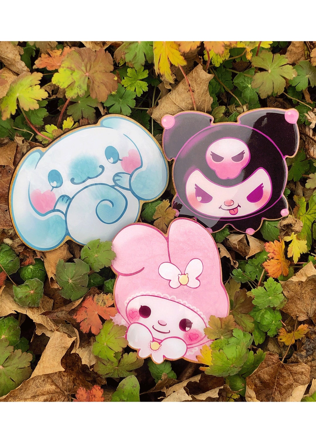 Cute Coaster Set Bunny, Jester, Puppy - Etsy