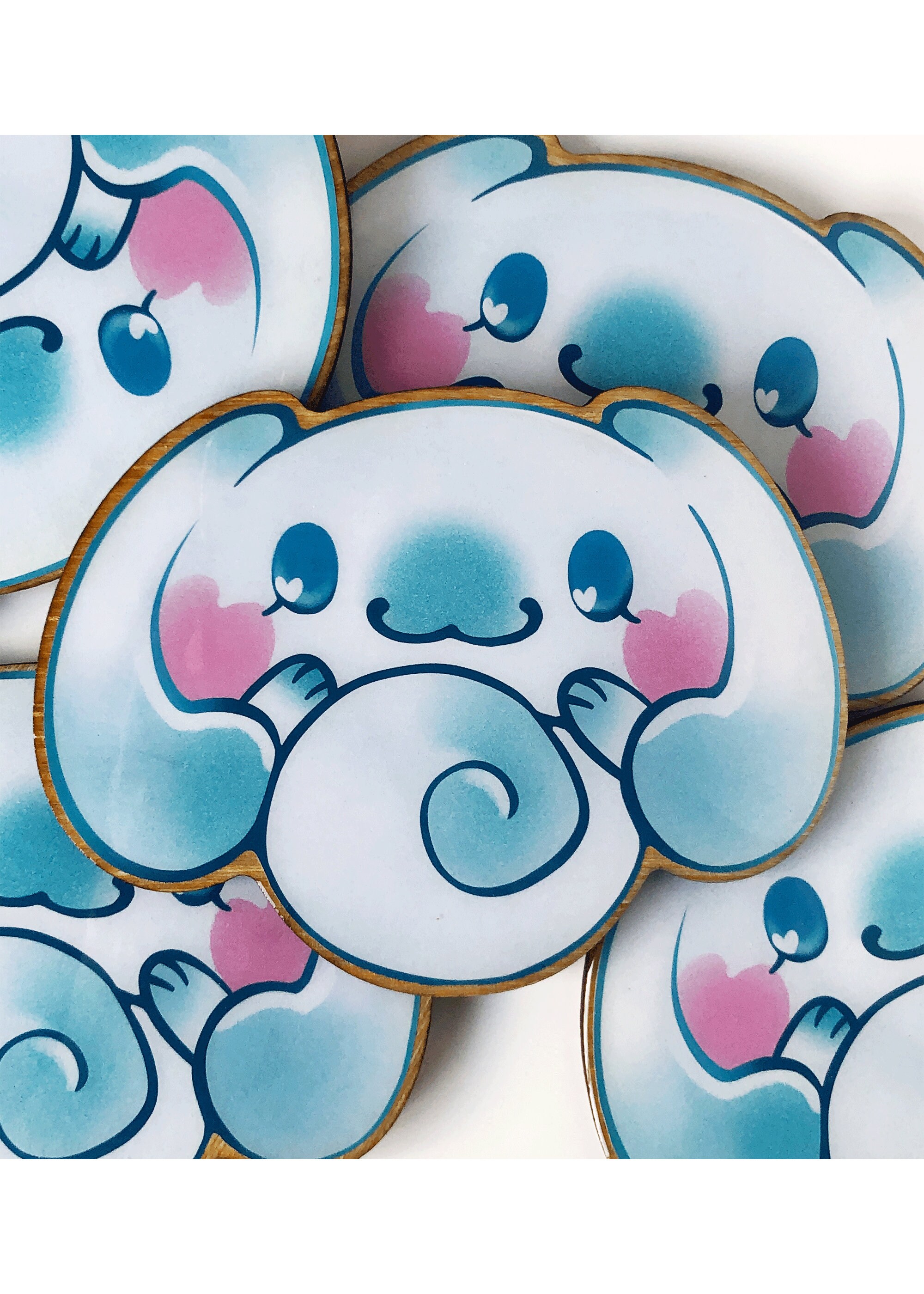 Cute Coaster Set Bunny, Jester, Puppy - Etsy