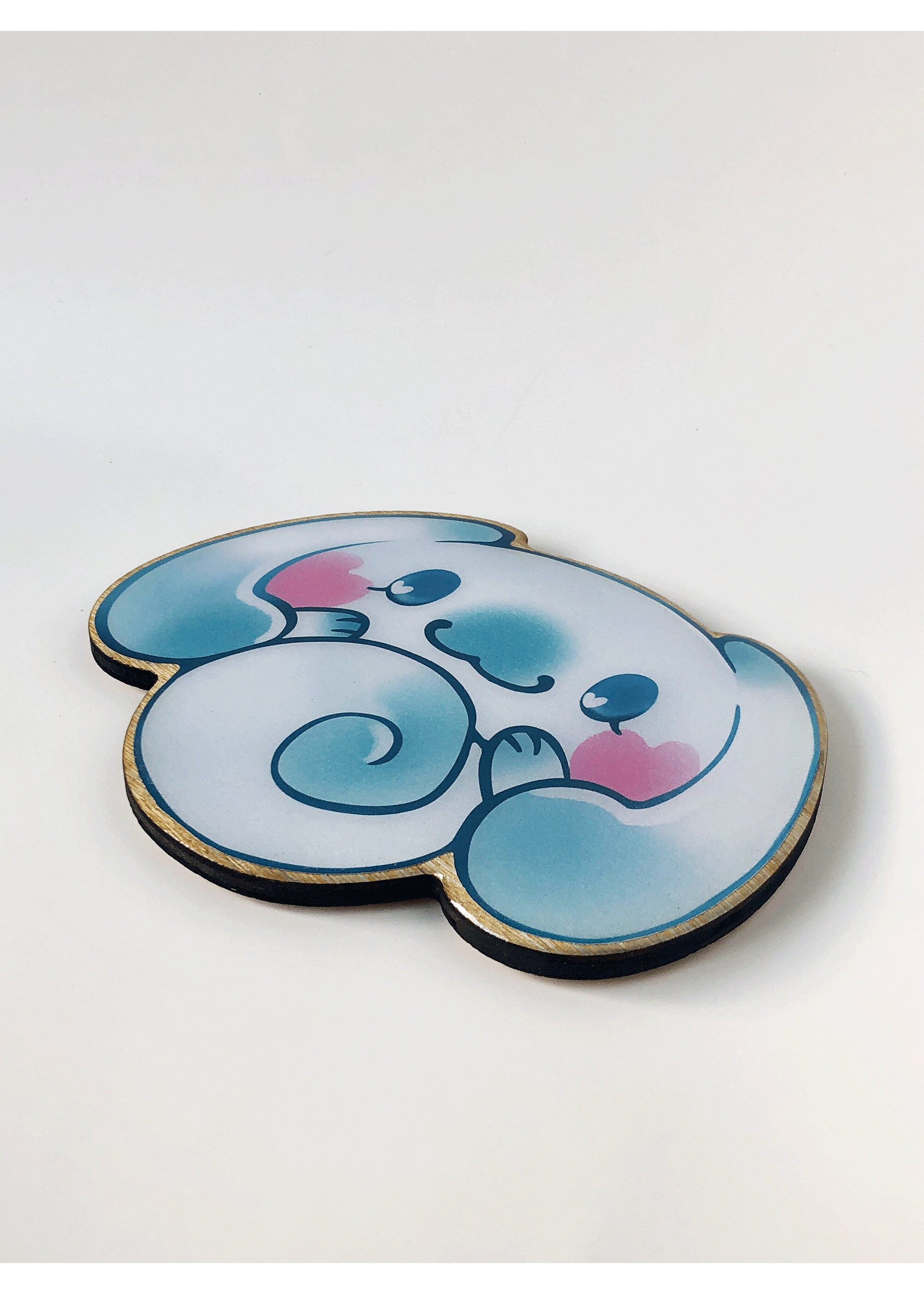Cute Coaster Set Bunny, Jester, Puppy - Etsy