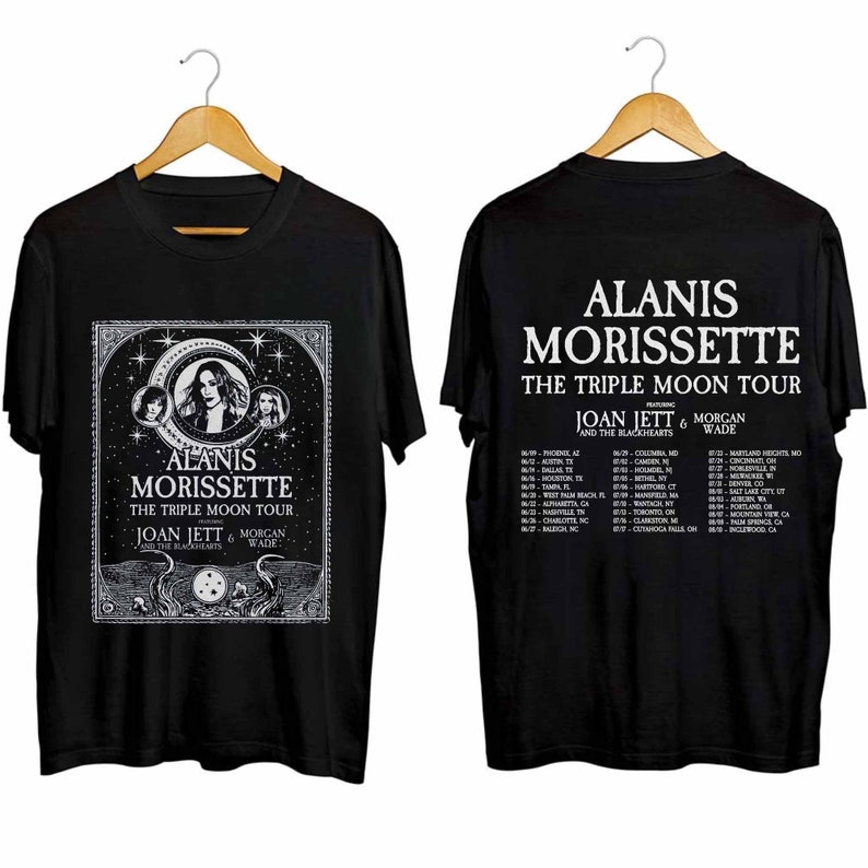 Alanis Morissette the Triple Moon Tour 2024 Shirt, Alanis Morissette ...
