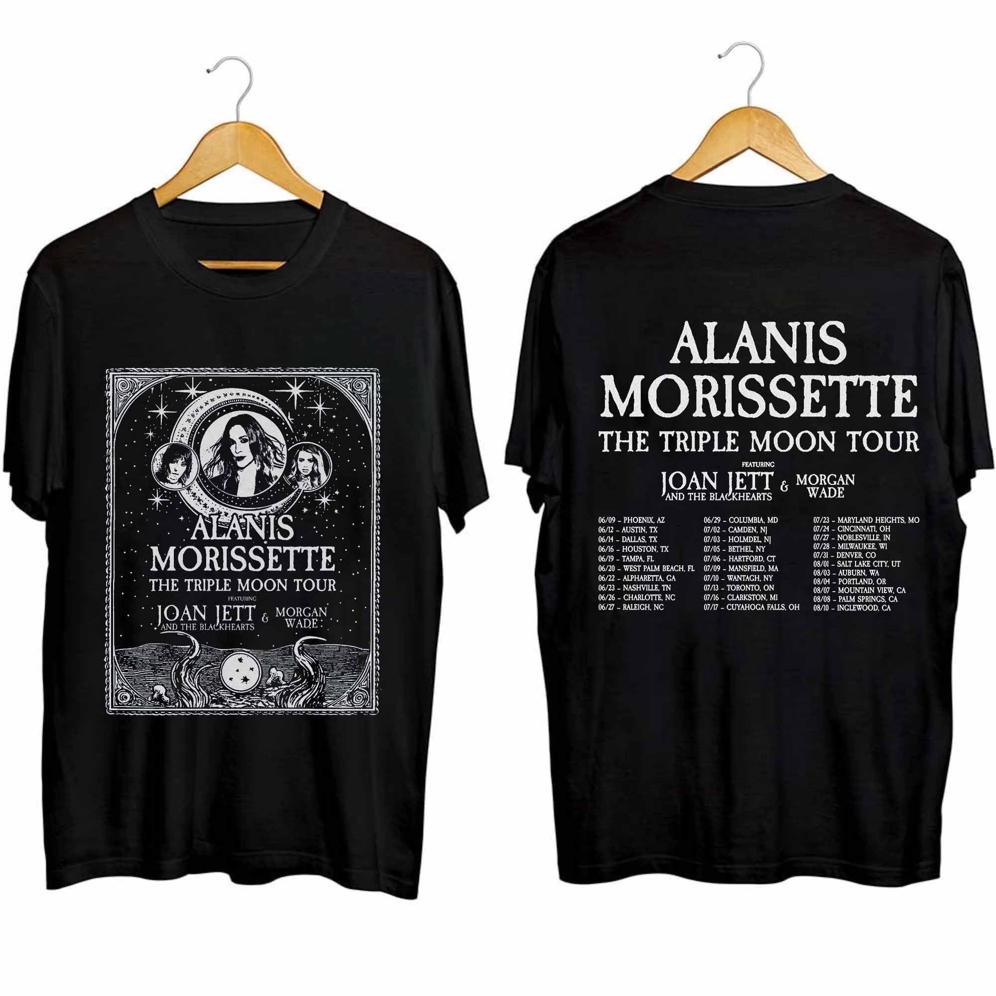 Alanis Morissette the Triple Moon Tour 2024 Shirt, Alanis Morissette ...