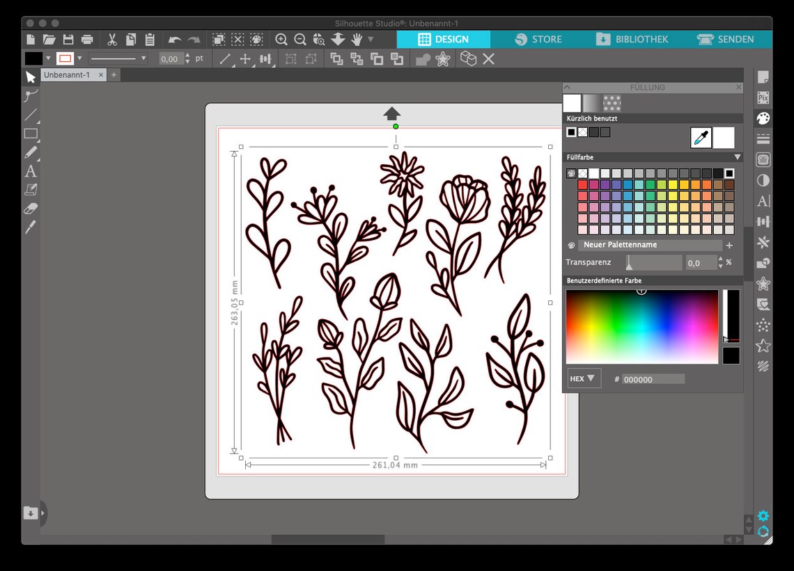 Plotterdatei Blumen und Zweige SVG Bundle - Etsy.de