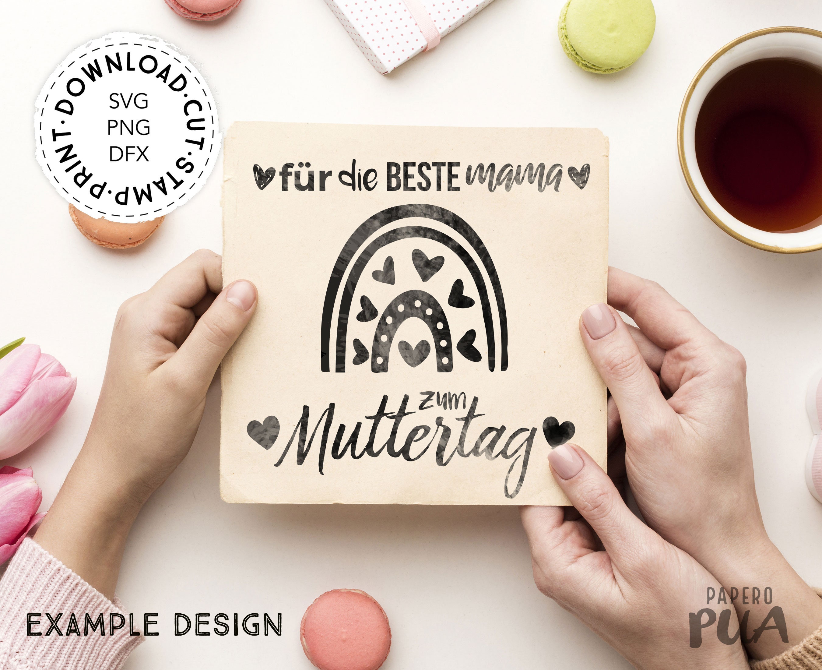 Plotterdatei Muttertag SVG Bundle, Mama Herz & Text Set, deutsch, stempel, druck, bügeln, cricut ...