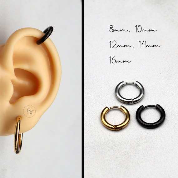 Surgical steel huggie earrings store