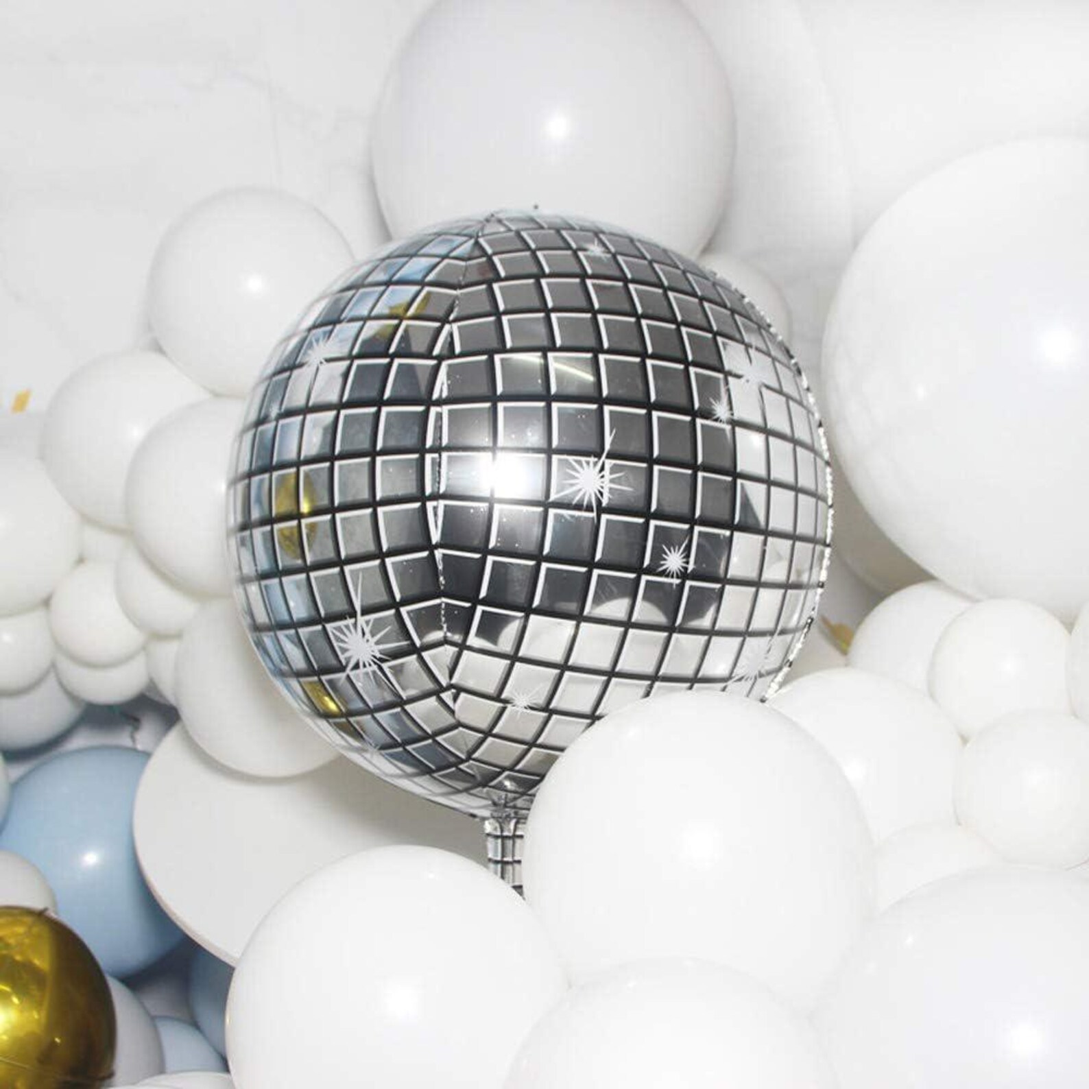 Disco Ball Balloon 22inch | Aluminum Foil Mylar Balloons 4D | Disco ...