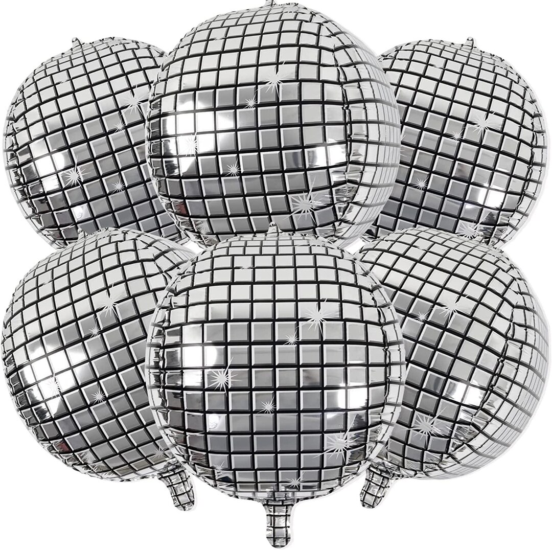 Disco Ball Balloon 22inch | Aluminum Foil Mylar Balloons 4D | Disco ...
