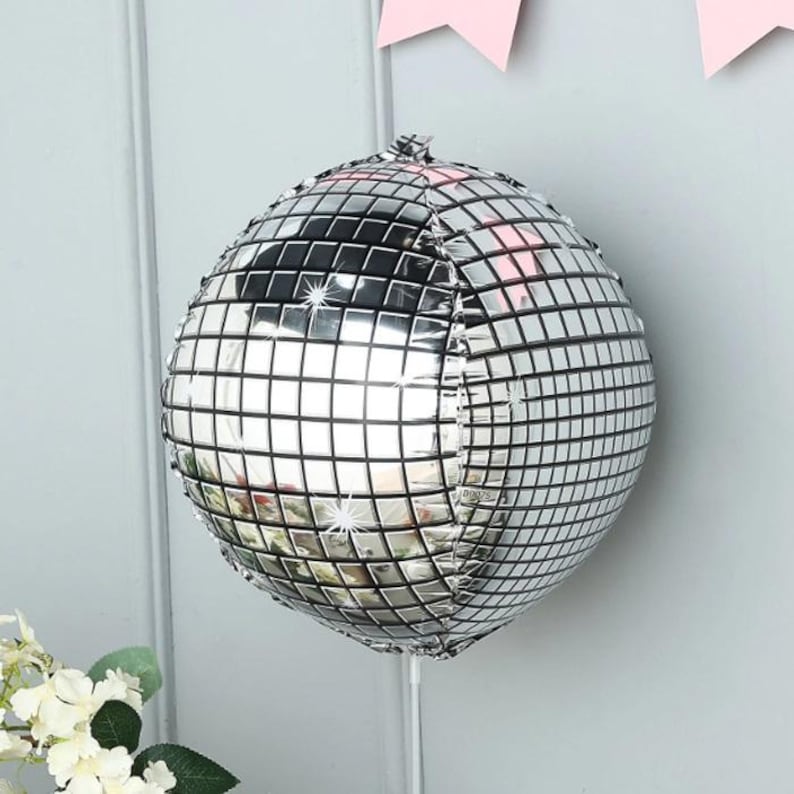Disco Ball Balloon 22inch | Aluminum Foil Mylar Balloons 4D | Disco ...