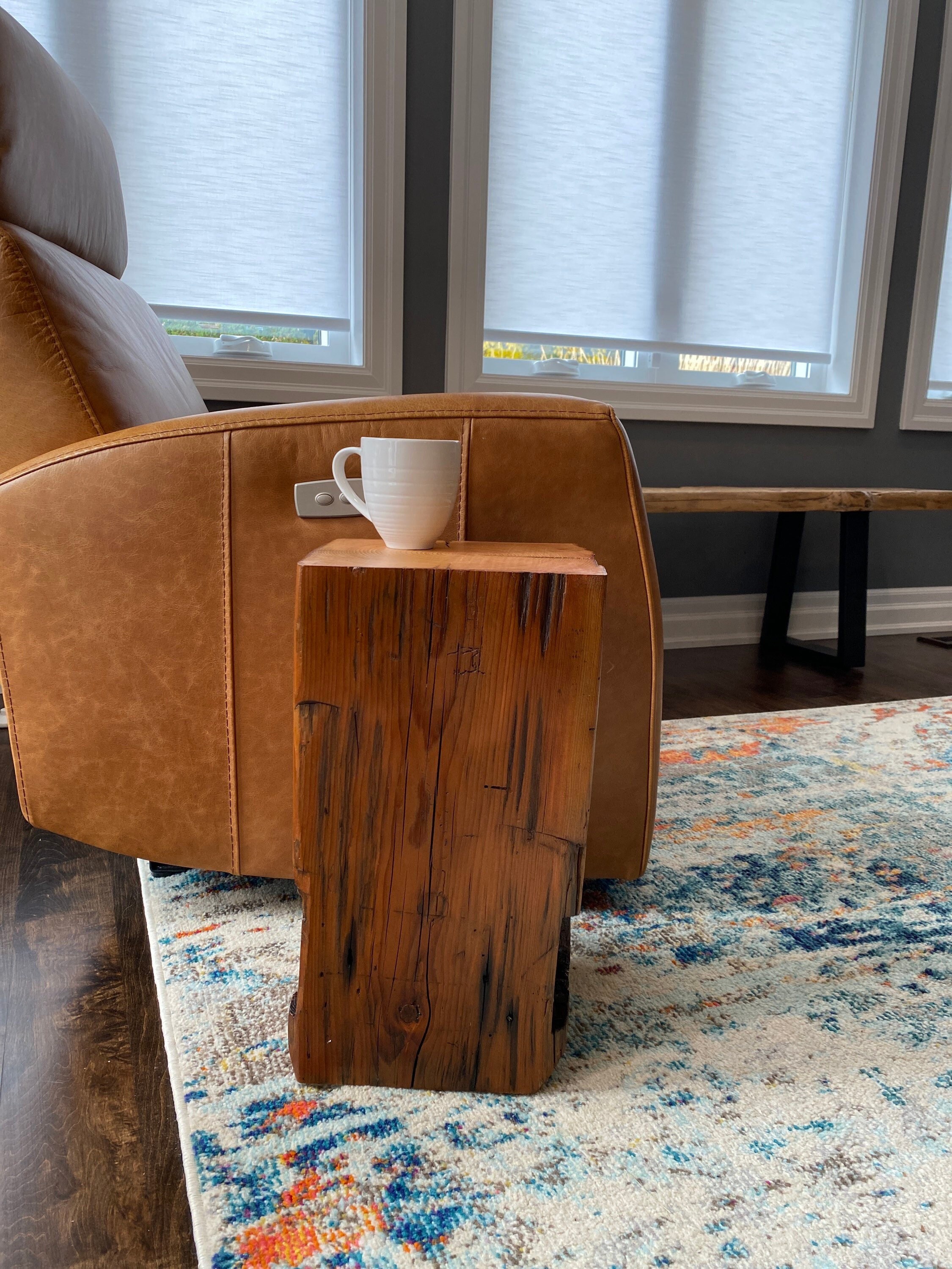 Ol'joe Barn Beam End Table - Etsy