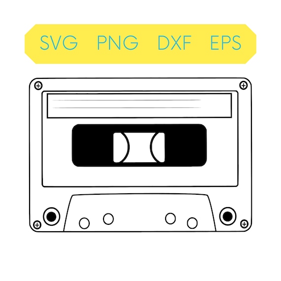Retro Cassette Tape SVG Cassette PNG Retro Tape Cut File | Etsy