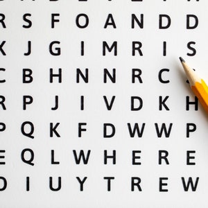 40 Jumbo Font Word Search Puzzle - Extra Large Print Word Search - 40 ...