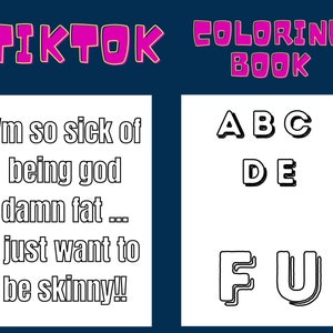 Tiktok Coloring Pages - 70 Printable Pages - Etsy