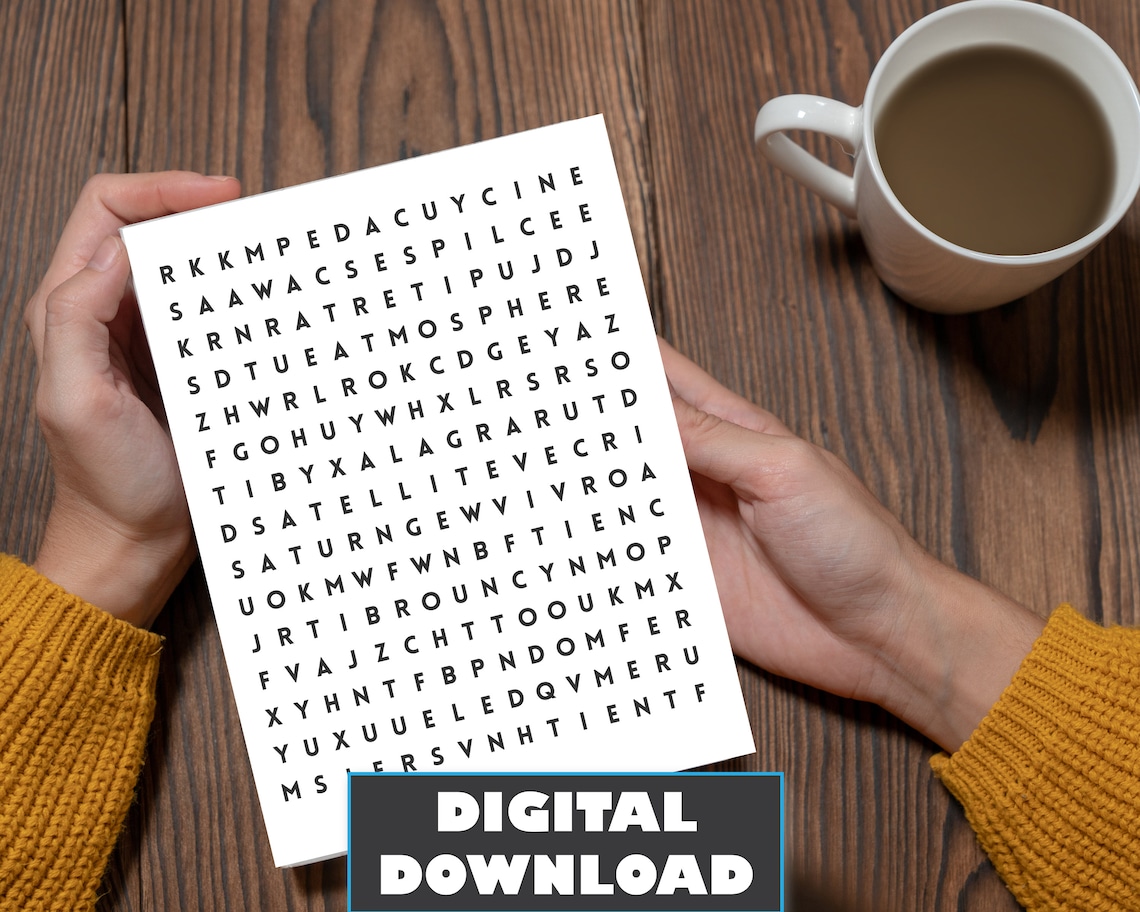 40 Jumbo Font Word Search Puzzle - Extra Large Print Word Search - 40 ...