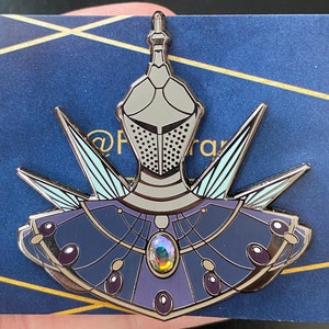 Enchanted Knight Enamel Pin - Etsy