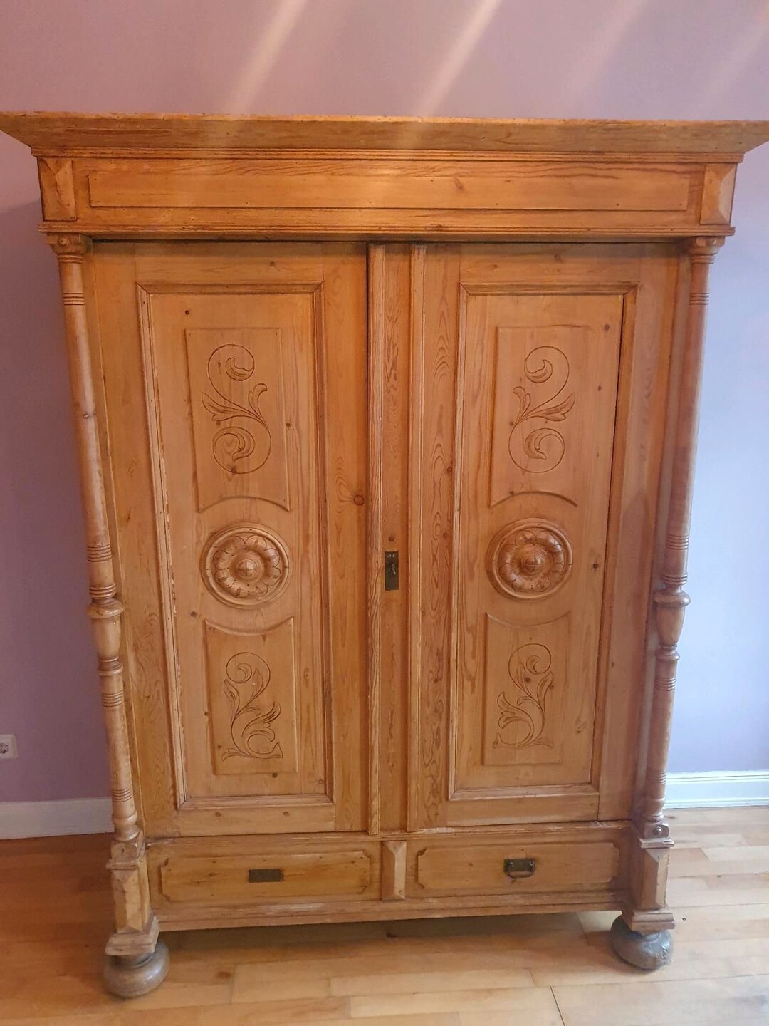 Wardrobe Linen Closet Antique Closet Hall Closet Closet Antiques Solid ...