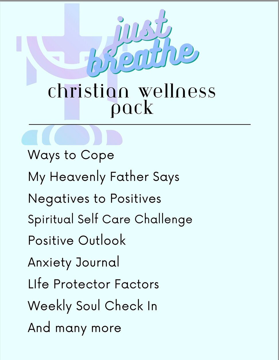 Christian Wellness and Coping Counseling Package Journal, Bible Verses ...