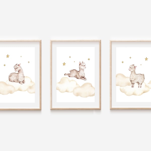 Llama Nursery Print - Etsy
