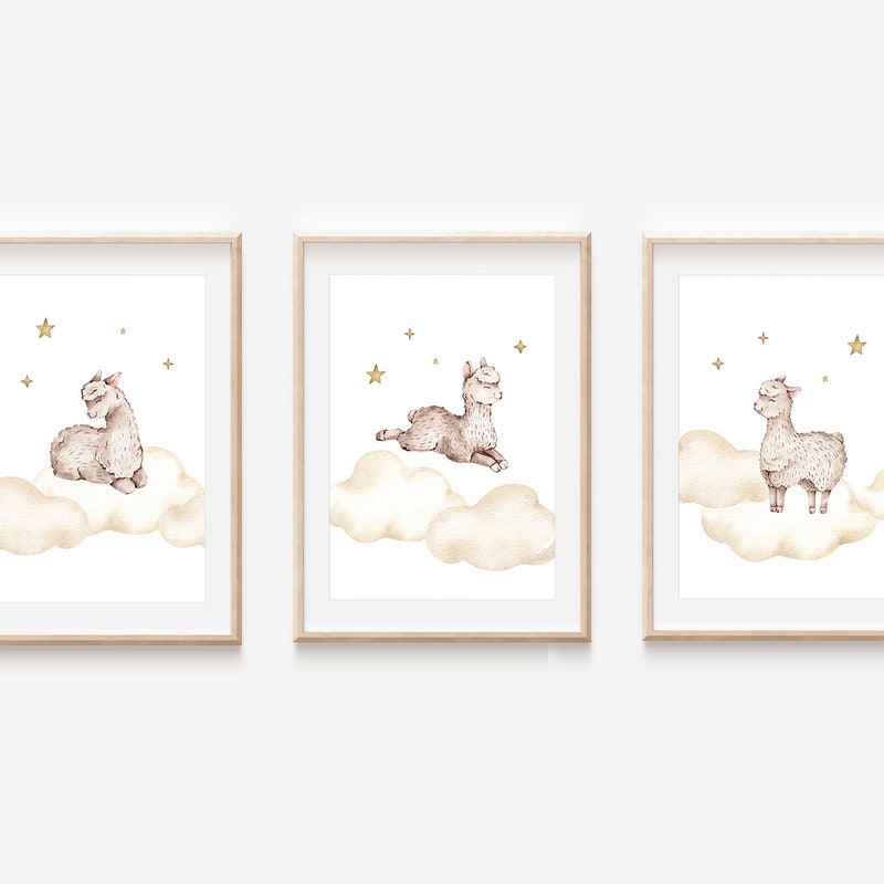 Llama Nursery Print - Etsy