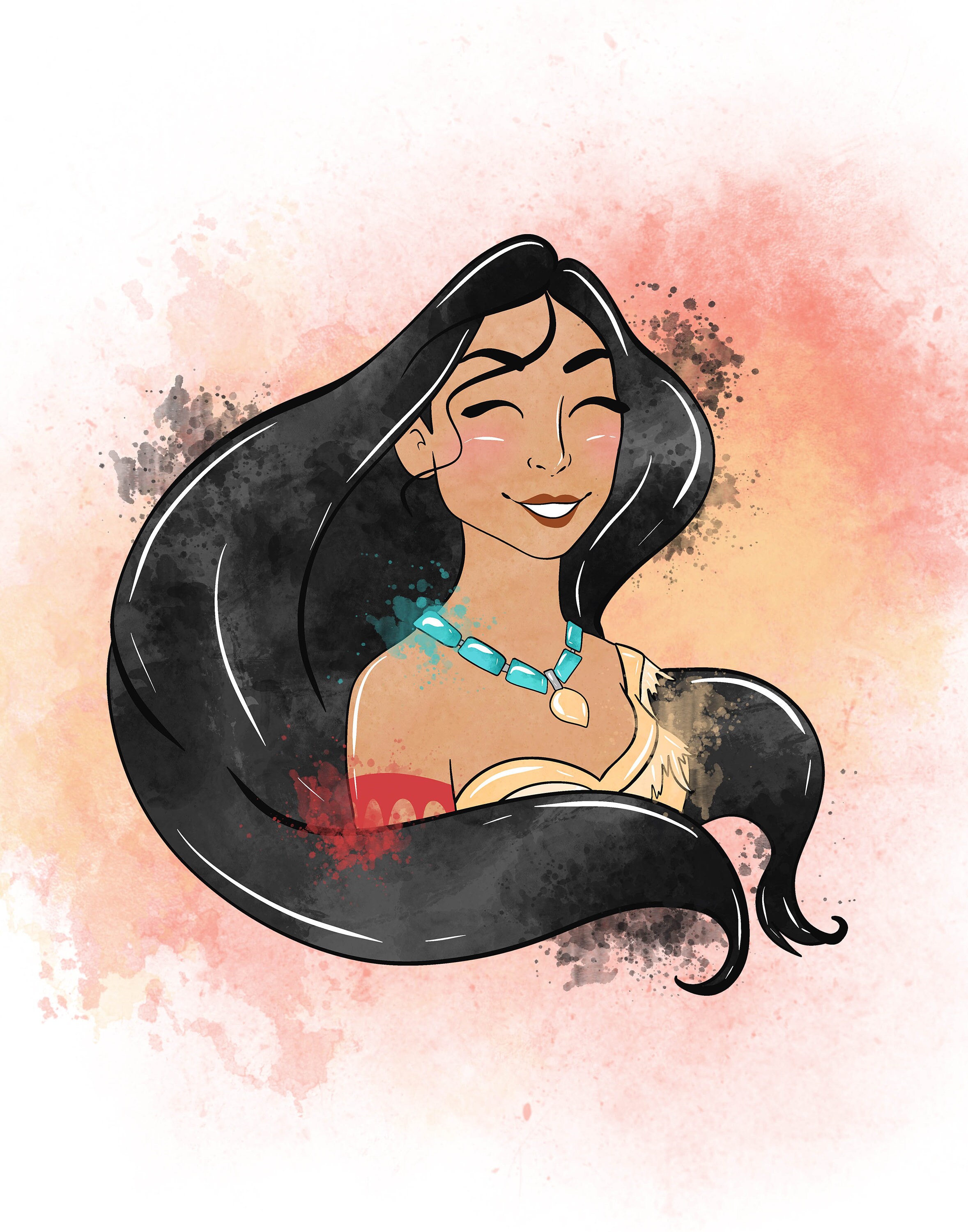 Disney Princess Tumblr Drawing