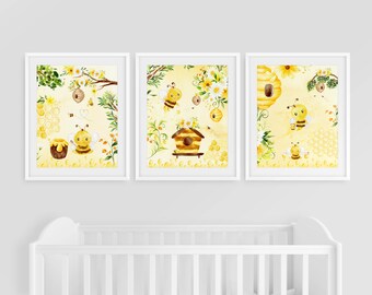 Bee Theme Nursery - Etsy