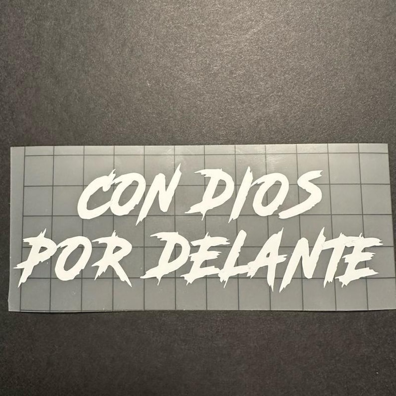 Con Dios Por Delante Decal - Original Mexican Decorative Decal - Etsy