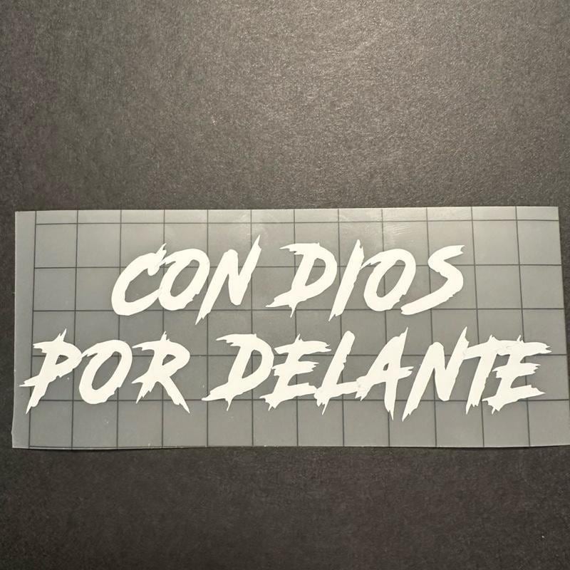 Con Dios Por Delante Decal - Original Mexican Decorative Decal - Etsy