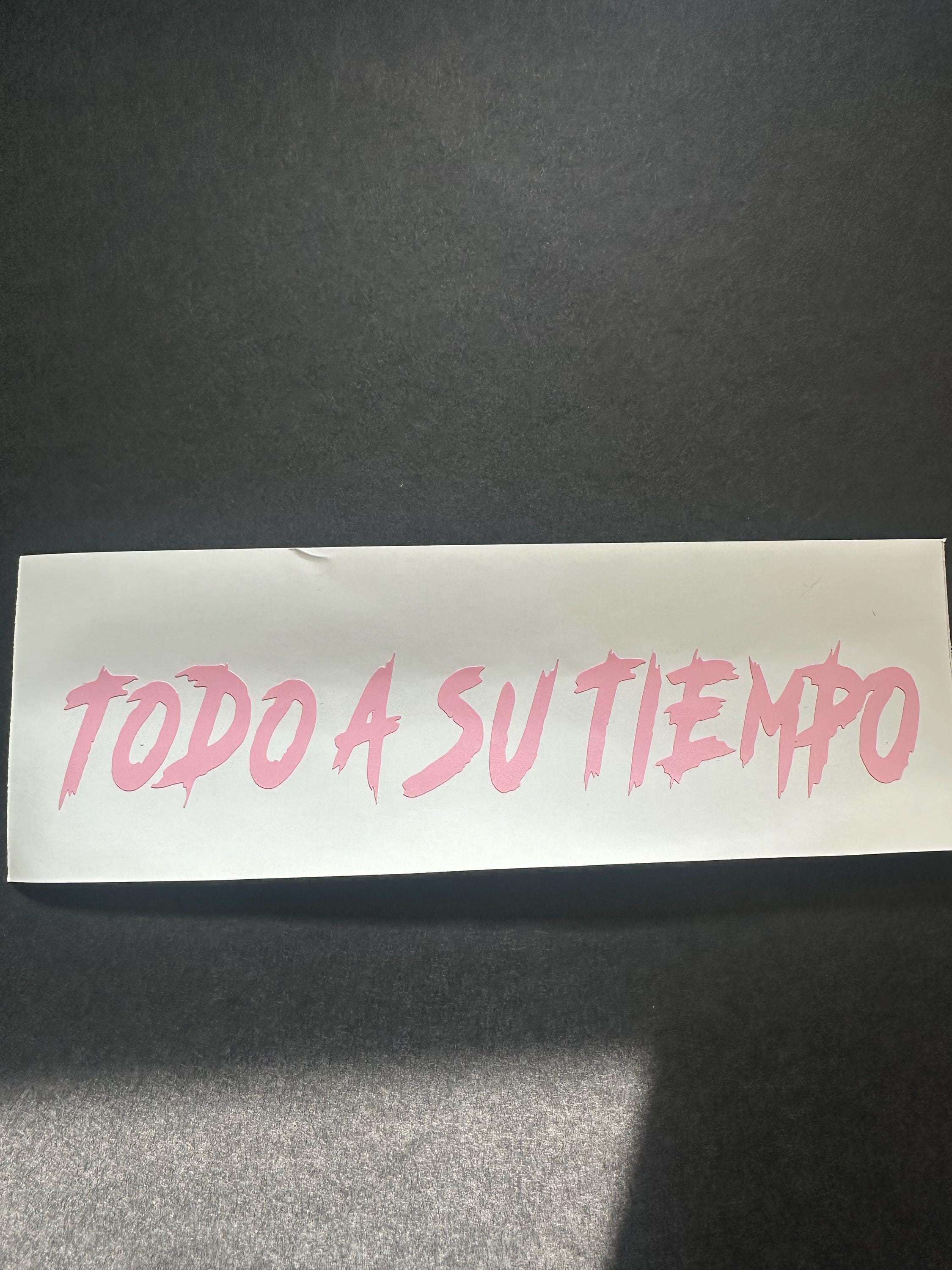Todo A Su Tiempo Decal - Etsy