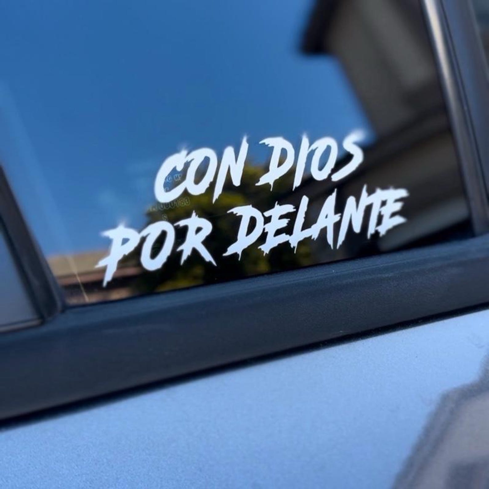Con Dios Por Delante Decal - Original Mexican Decorative Decal - Etsy