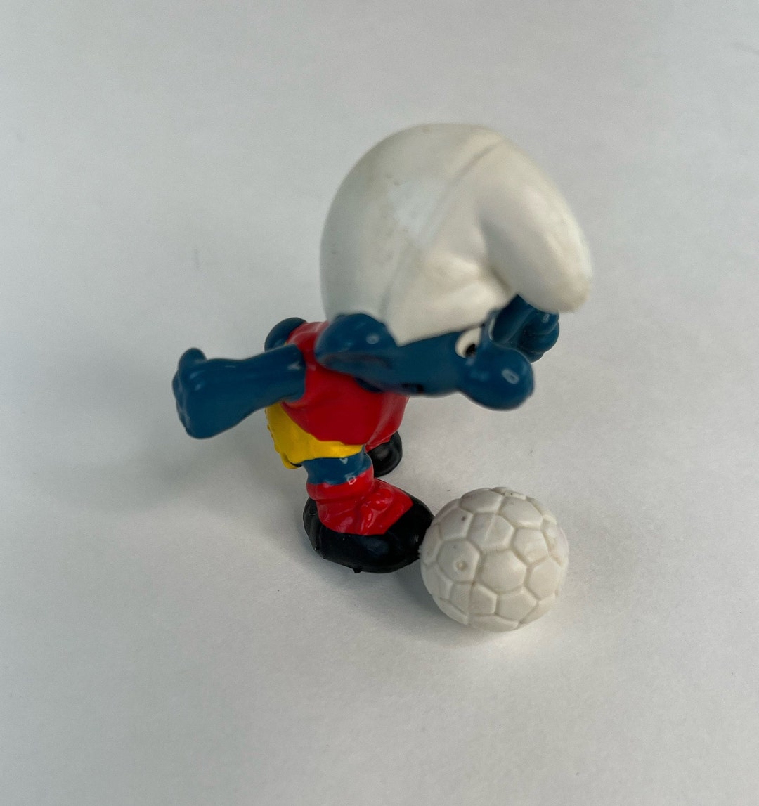 Soccer Smurf Figurine - Vintage Smurf Collectible - Schleich 1978 - Etsy