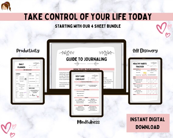 Digital Download Printable Daily Planner for Building Positive - Etsy