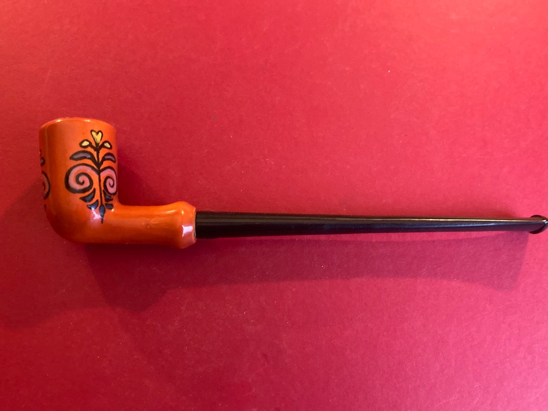 French Ceramic Tobacco Pipe - Etsy