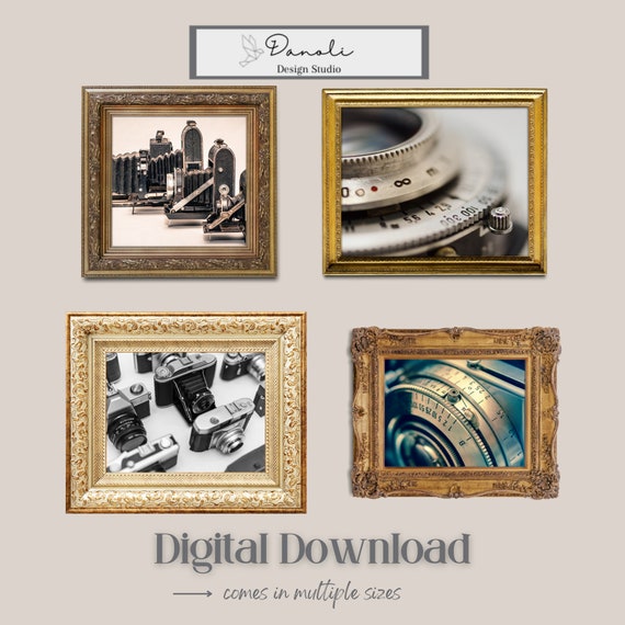 Set of 4 Vintage Camera Prints Printable Photography - Etsy