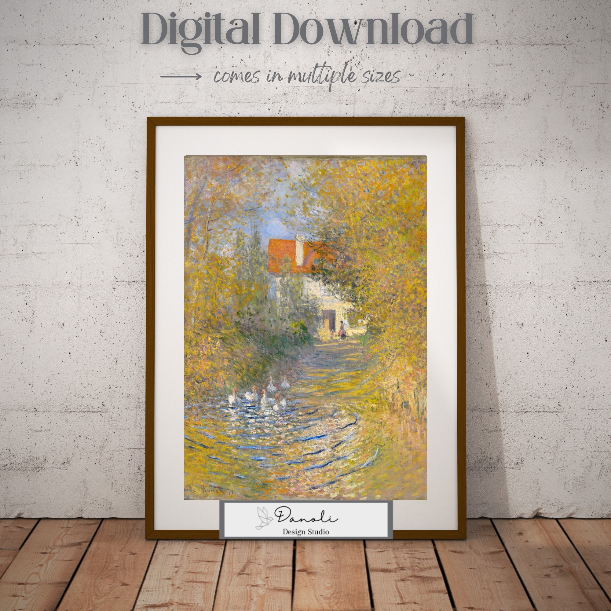 The Geese Painting Digital Artwork Download Claude Monet - Etsy