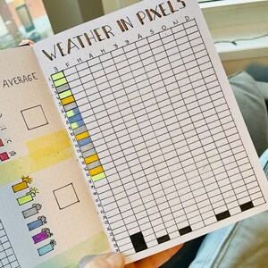 Download WEATHER in Pixels Bujo Spread - Etsy UK