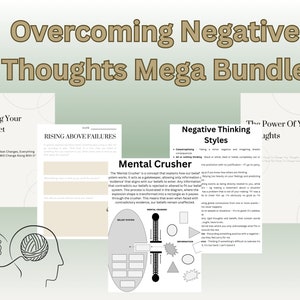 Overcoming Negative Thoughts Mega Bundle: CBT Digital Download ...