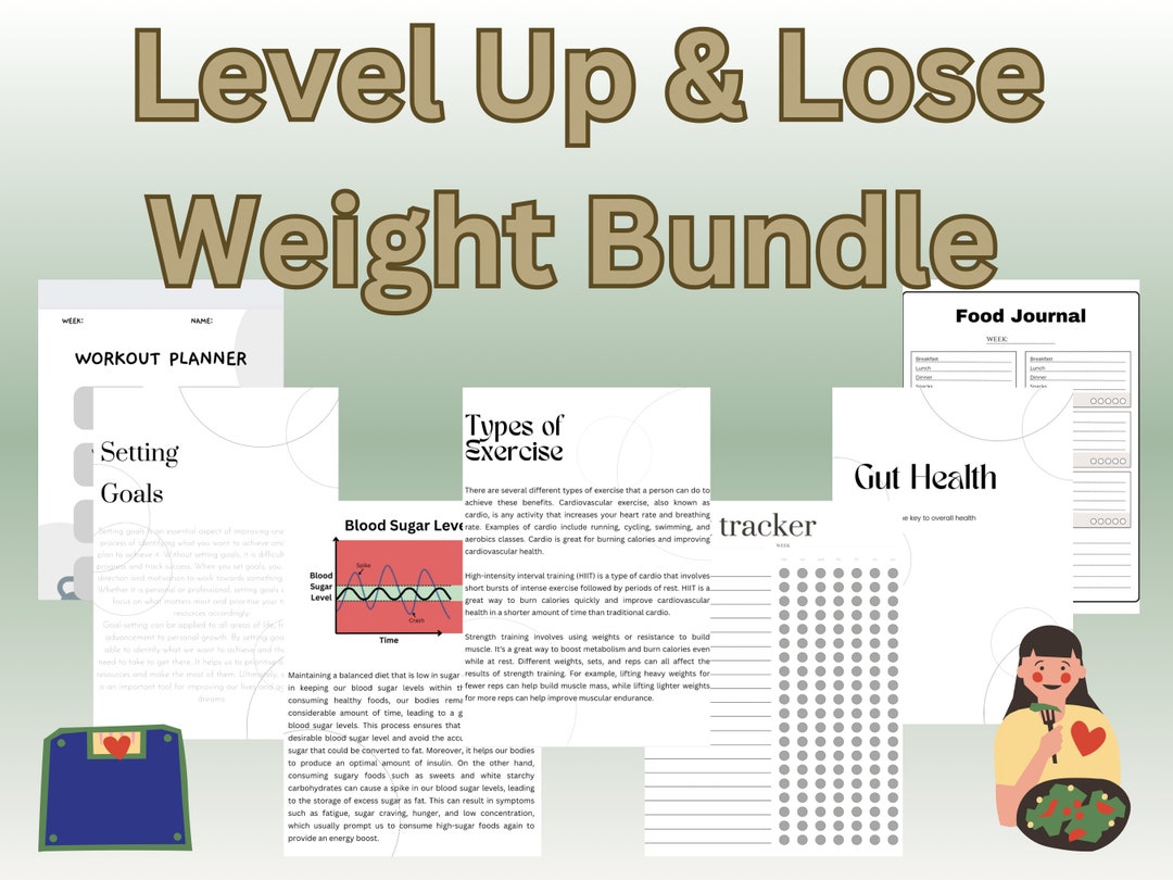 Level up & Lose Weight Digital Download Therapy Bundle, Get Healthy ...